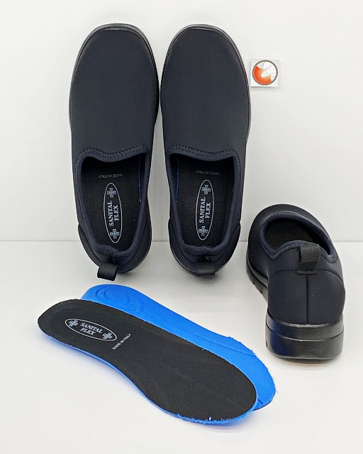 Sanital Flex SC109.13 czarne, super wygodne półbuty damskie, tęgość K ...